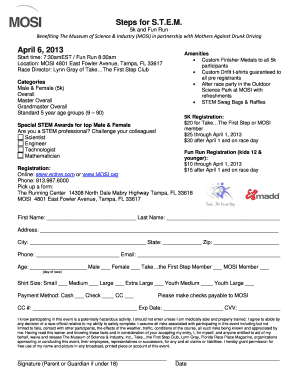 Fillable Online mosi Steps for S.T.E.M. April 6, 2013 - Museum of ...