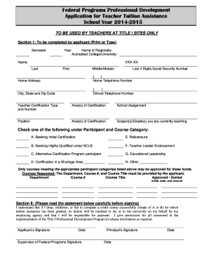 Fillable Online stpsb Federal Programs Professional Development ...