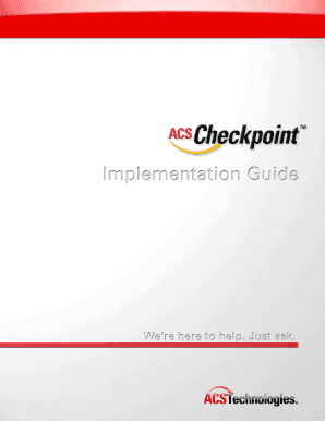Fillable Online ACS Checkpoint Fax Email Print - pdfFiller