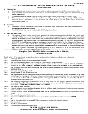 Fillable Online Complete form RD-108A before completing form RD-108 ...