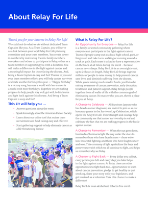 Fillable Online relay acsevents About Relay For Life - relay acsevents ...