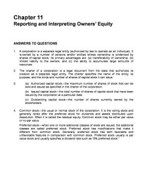 Fillable Online Reporting and Interpreting Owners Equity Fax Email ...