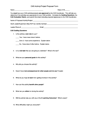 project proposal outline Forms and Templates - Fillable & Printable ...