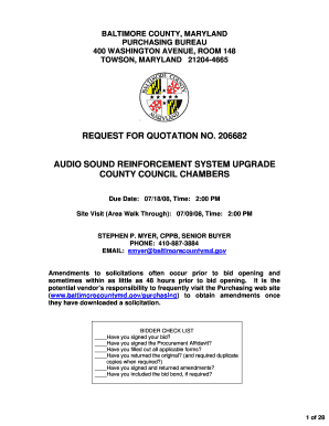 Fillable Online AUDIO SOUND REINFORCEMENT SYSTEM UPGRADE Fax Email ...