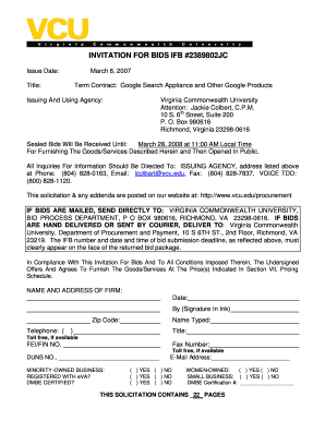 Fillable Online Invitation for bids ifb #2389802jc - Center for Digital Government Fax Email ...