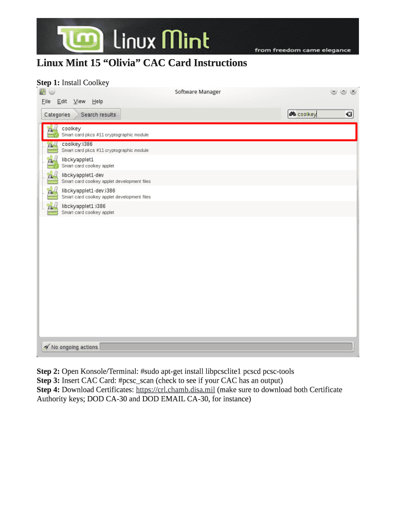 Fillable Online ubuntu How To: Setup DOD Common Access Card (CAC) for ...