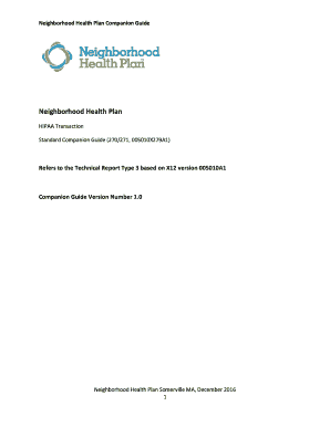 Fillable Online Neighborhood Health Plan Companion Guide Fax Email ...
