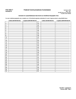 Fillable Online ftp fcc FCC 603T FEDERAL COMMUNICATIONS COMMISSION ...