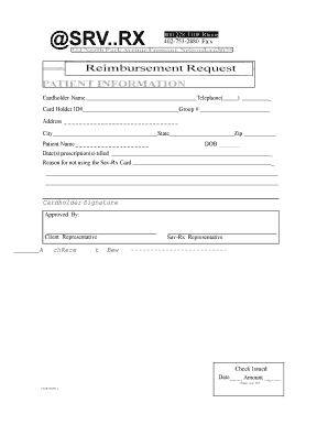 Fillable Online SAVRX REIMBURSEMENT REQUEST FORM ... - ibew697benefits ...