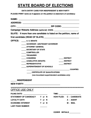 Fillable Online elections il Here - Illinois State Board of Elections ...