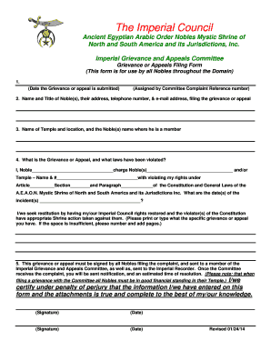 Fillable Online aeaonms New Filing Form - Ancient Egyptian Arabic Order ...