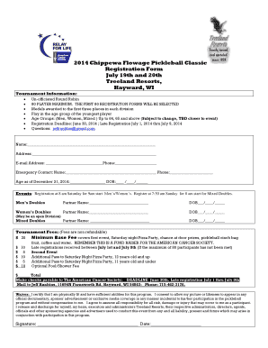 Fillable Online usapa Registration and Waiver Form - USAPA - usapa Fax ...