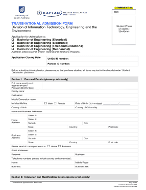 Fillable Online Application Form - Kaplan Singapore Fax Email Print - pdfFiller