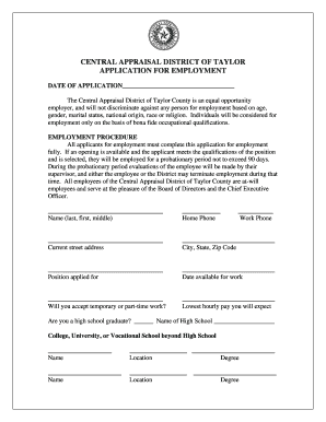 Fillable Online taylor-cad Taylor CAD Job Application - Central ...