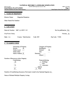 Fillable Online pdfhost focus nps National Historic Landmark Nomination ...