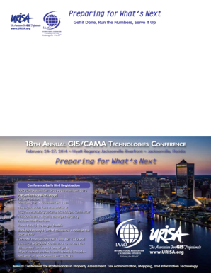 Fillable Online urisa Conference Brochure - urisa Fax Email Print ...