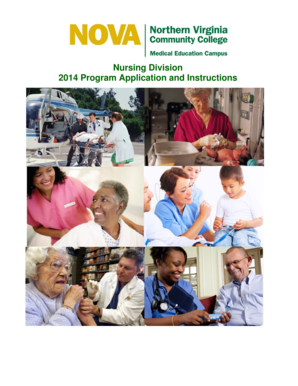 Fillable Online nvcc Nursing Division 2014 Program Application and ...