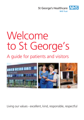 Fillable Online Welcome to St George's Healthcare - St George's ...