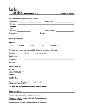 Fillable Online telaide Form (PDF) - Tel-Aide - telaide Fax Email Print ...