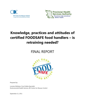 Fillable Online bccdc FOODSAFE Knowledge Retention Project - BC Centre ...
