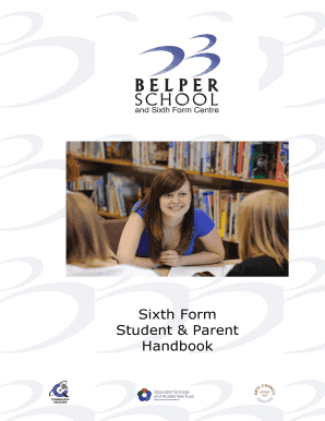 Fillable Online Welcome to Belper School Sixth Form Centre Fax Email Print - pdfFiller