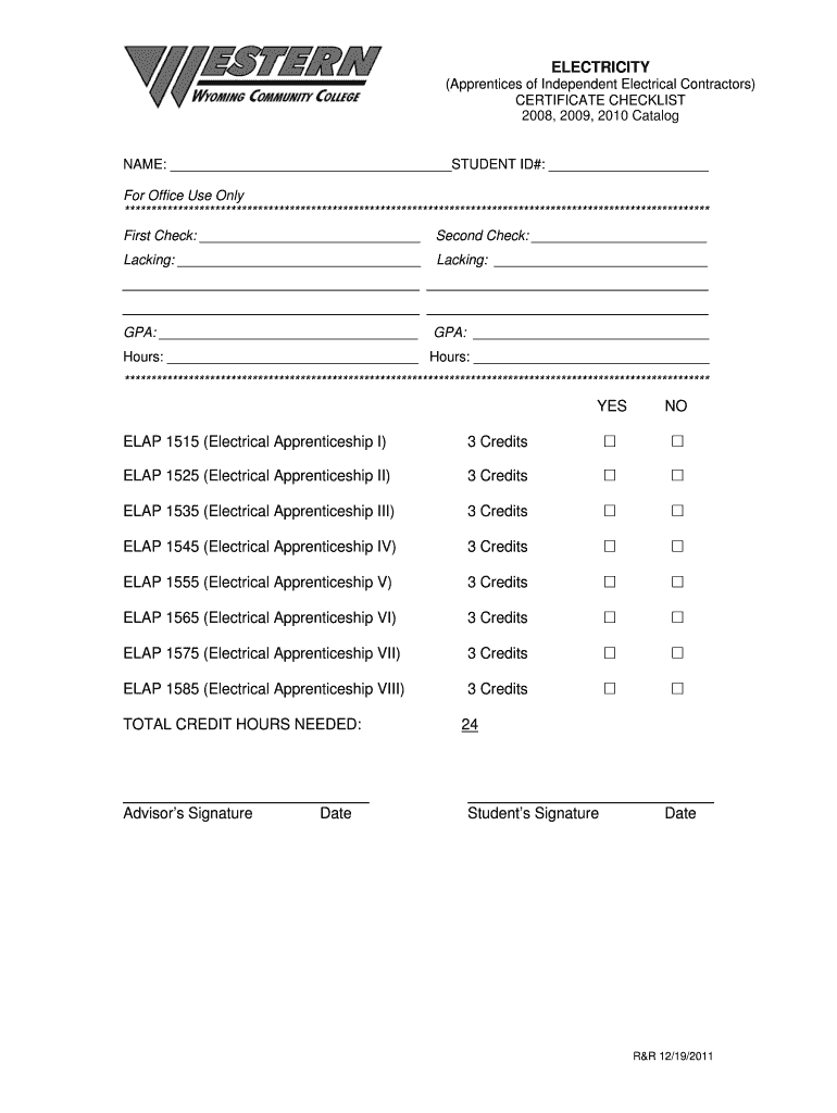 Fillable Online wwcc wy Electricity Non-Union - wwcc wy Fax Email Print ...