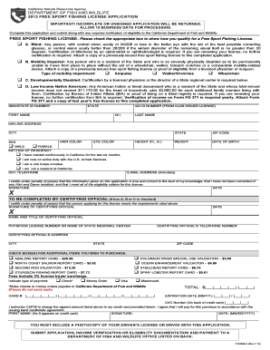 Sport Fishing License Application - Fill Online, Printable, Fillable ...