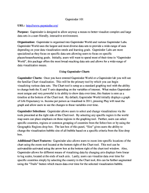 Fillable Online Sciencecasenet Purpose Gapminder Is Designed To Allow