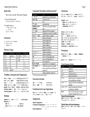 Fillable Online Chapel Quick Reference Sheet Fax Email Print - pdfFiller
