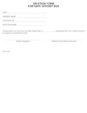 Fillable Online firstmarkcu Safe Deposit Box Deletion Form ...