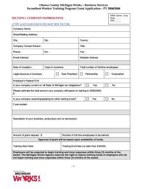 Fillable Online miottawa OCMWA 2008-2009 Master IWT Application.doc ...