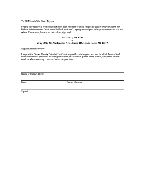 Fillable Online miottawa To All Friend of the Court Payees - Ottawa ...