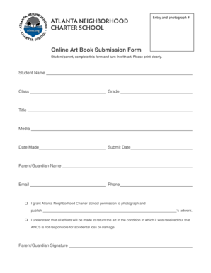Fillable Online atlncs Online Art Book Submission Form - Neighborhood Charter School - atlncs ...