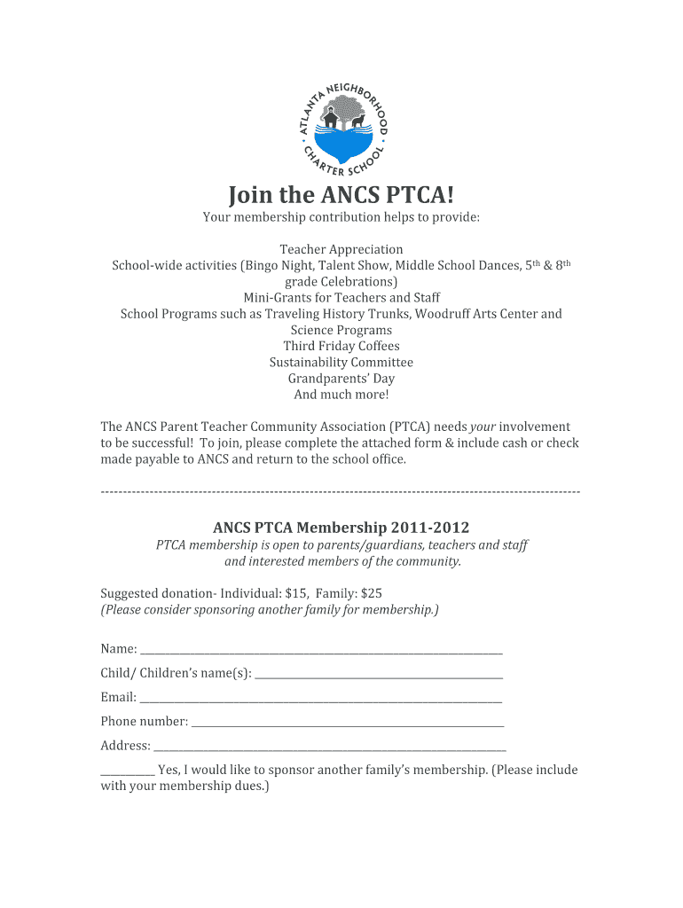 Fillable Online atlncs ANCS PTCA form - atlncs Fax Email Print - pdfFiller