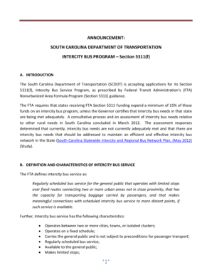 Fillable Online scdot Appendix a: local match identification form - South Carolina ... - scdot ...