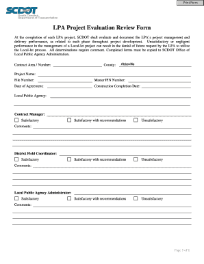 Fillable Online scdot Checklist for Local Public Agency LPA Projects ...