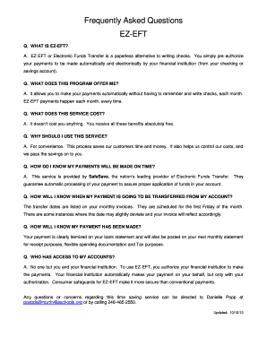 Fillable Online earlychildhood northvilleschools EZ EFT Sign Up - Early ...