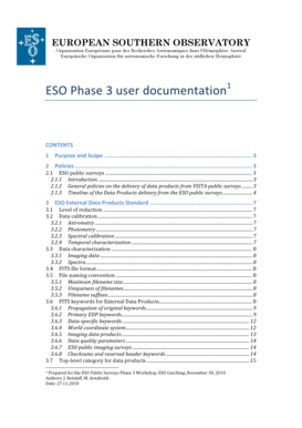 Fillable Online eso ESO Phase 3 user documentation - eso Fax Email ...