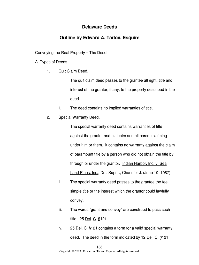 Fillable Online Delaware Deeds Fax Email Print - pdfFiller