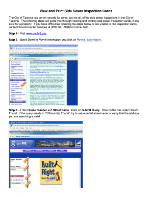 Fillable Online cms cityoftacoma View and Print Side Sewer Inspection ...