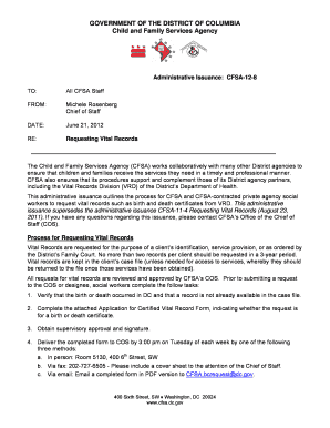 Cfsa Dc - Fill Online, Printable, Fillable, Blank | pdfFiller