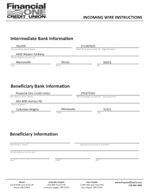 Fillable Online Intermediate Bank Information Beneficiary Bank ...