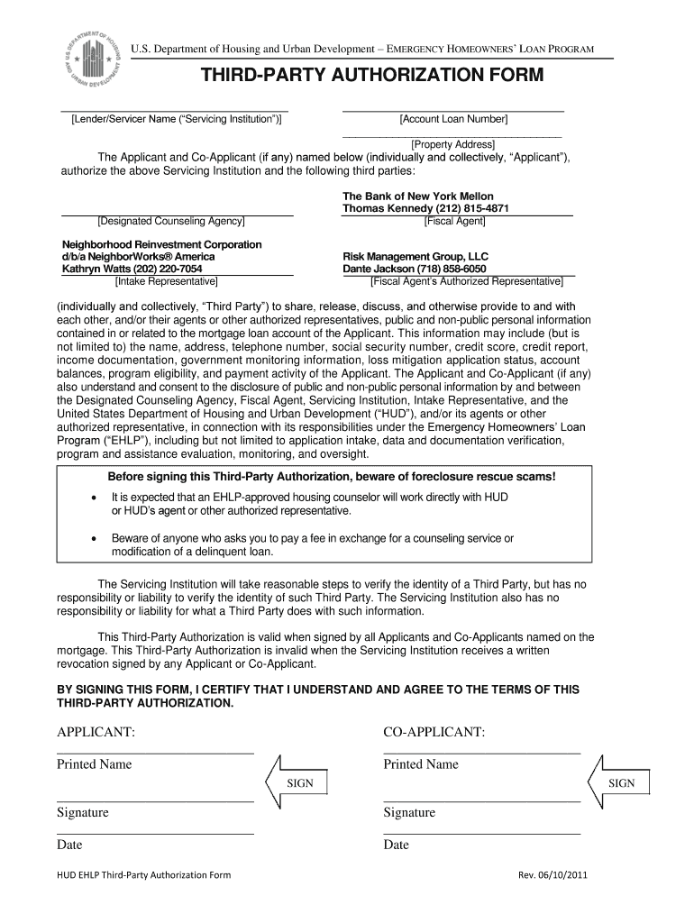 Fillable Online THIRD-PARTY AUTHORIZATION FORM Fax Email Print - pdfFiller
