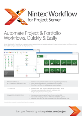 Fillable Online Automate Project amp Portfolio Workflows Quickly amp Easily Fax Email Print ...