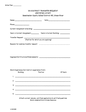 Fillable Online sw2 k12 wy Cert transfer form 10 03 07.doc. Chip Card ...