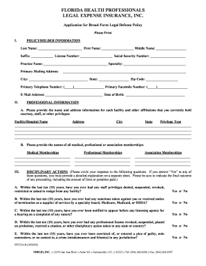 Fillable Online Printable application form - Florida Health ...