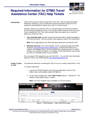Fillable Online Required Information for DTMO Travel Fax Email Print - pdfFiller