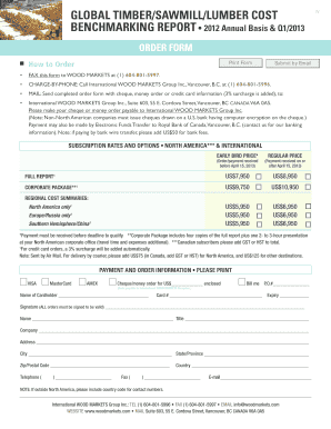 Fillable Online Brochure, Pricing & Order Form - International WOOD ...