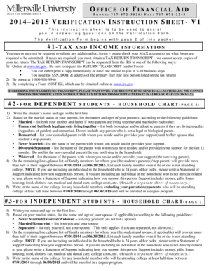 Fillable Online millersville OFFICE P H O N E OF FINANCIAL AID : 717 ...