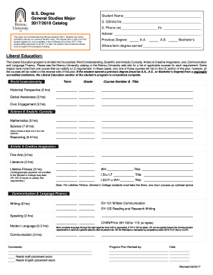 Fillable Online This major is for enrolled/returning Brenau students ONLY Fax Email Print ...